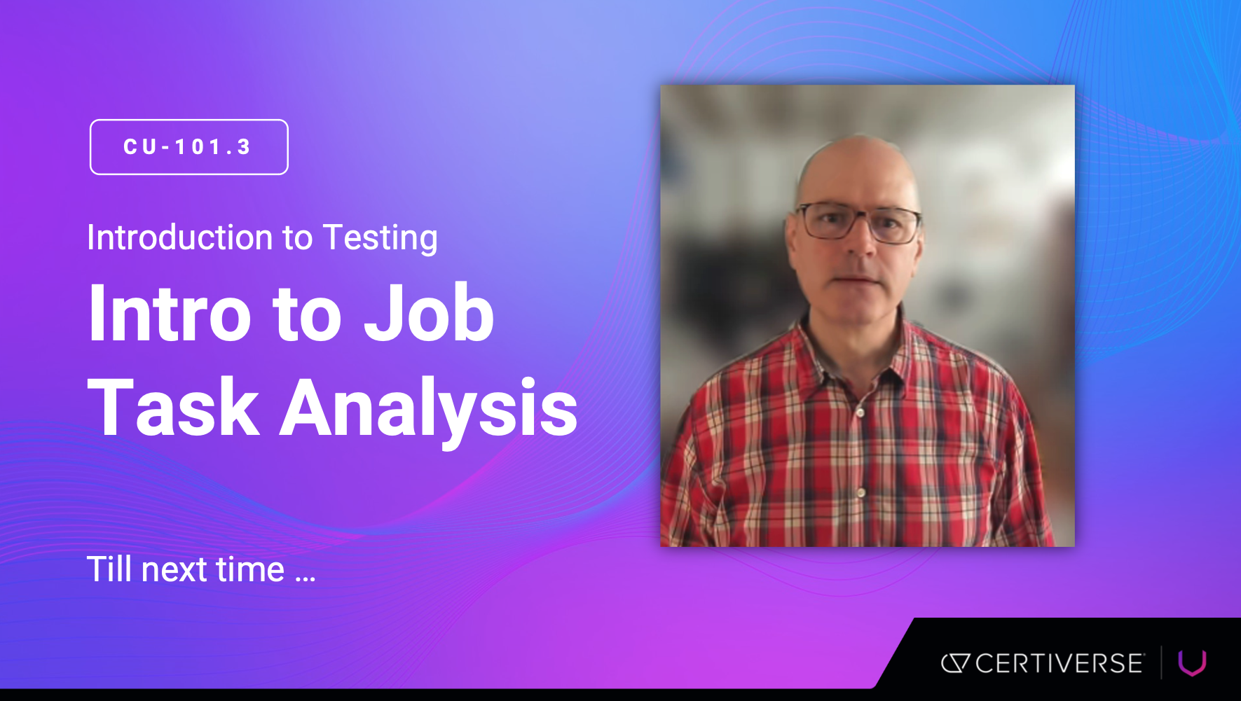 CU-101.3 Intro to Job Task Analysis, Part 1